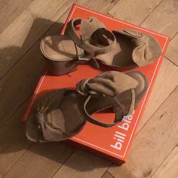 bill blass | Shoes | Bill Blass Cindy Suede Sandals W Dust Bag New ...